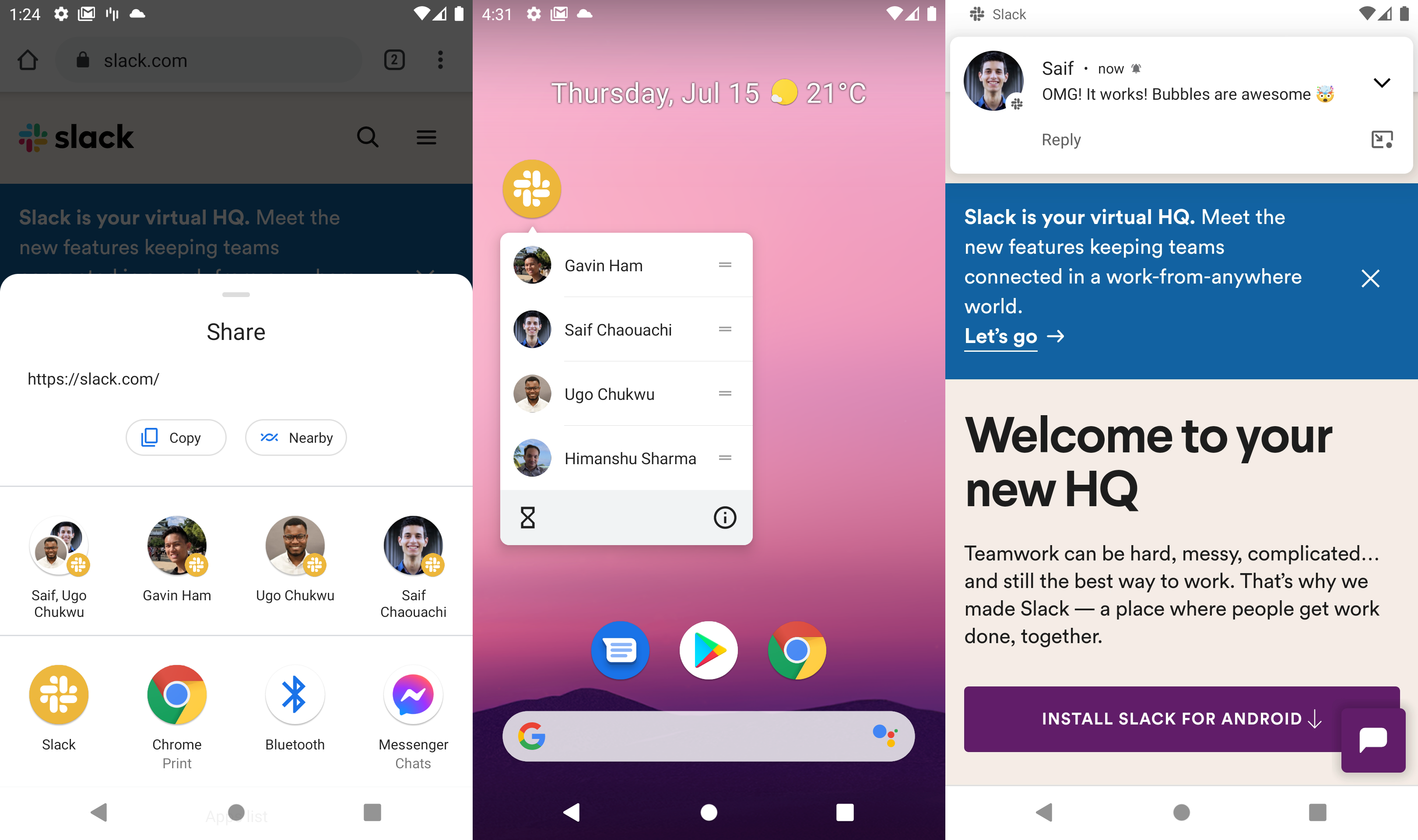 Building Android Conversation Bubbles - Slack Engineering